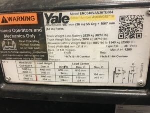 How to Determine the Year of Manufacture of Your Forklift